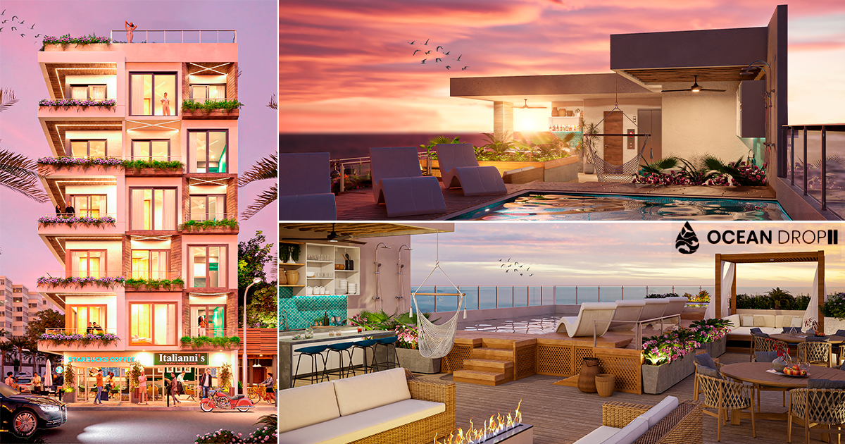 Departamentos Ocean Drop II en Playa del Carmen
